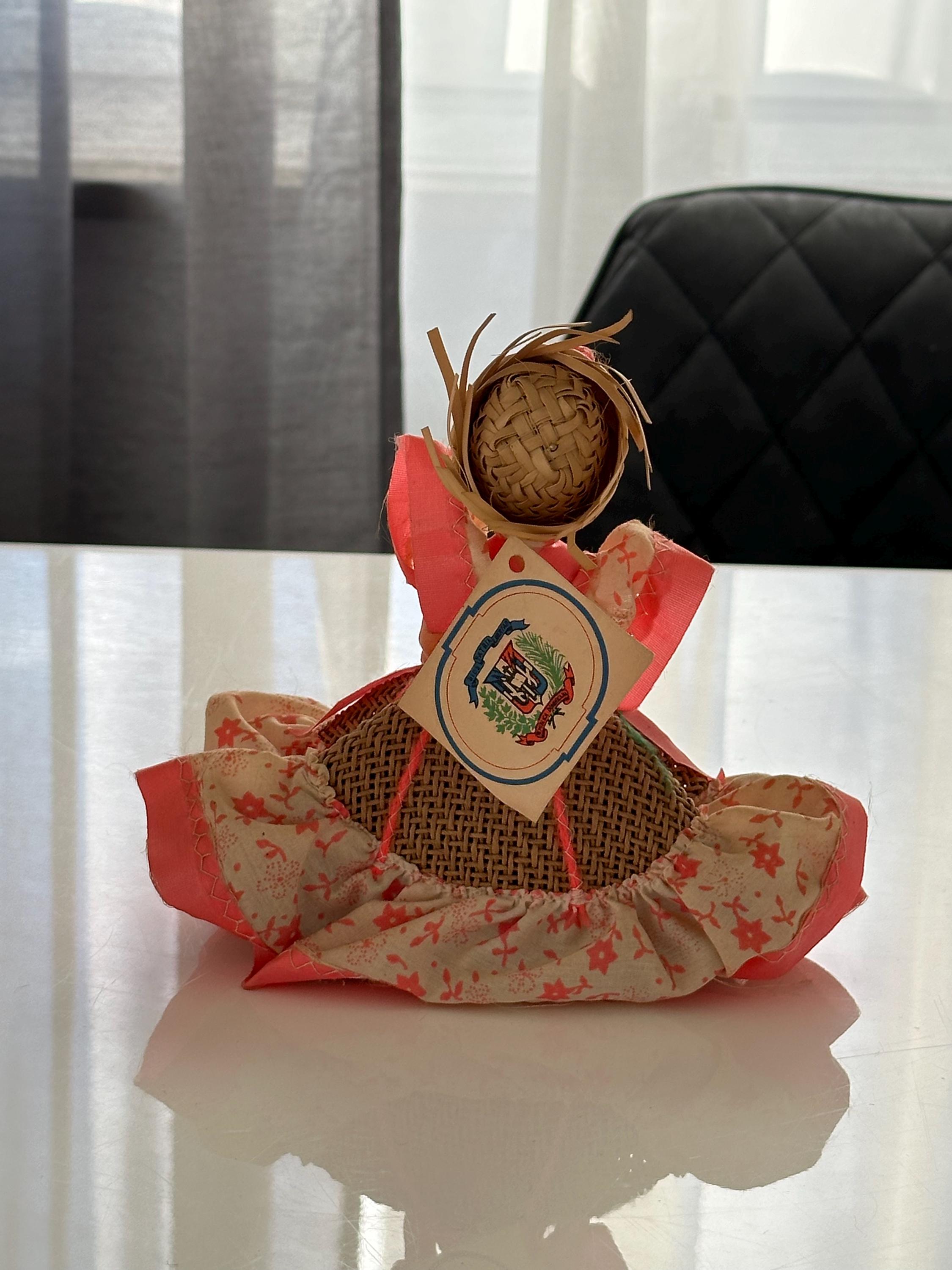 Vintage Dominican Republic Souvenir Doll, Handcrafted Collectible ...