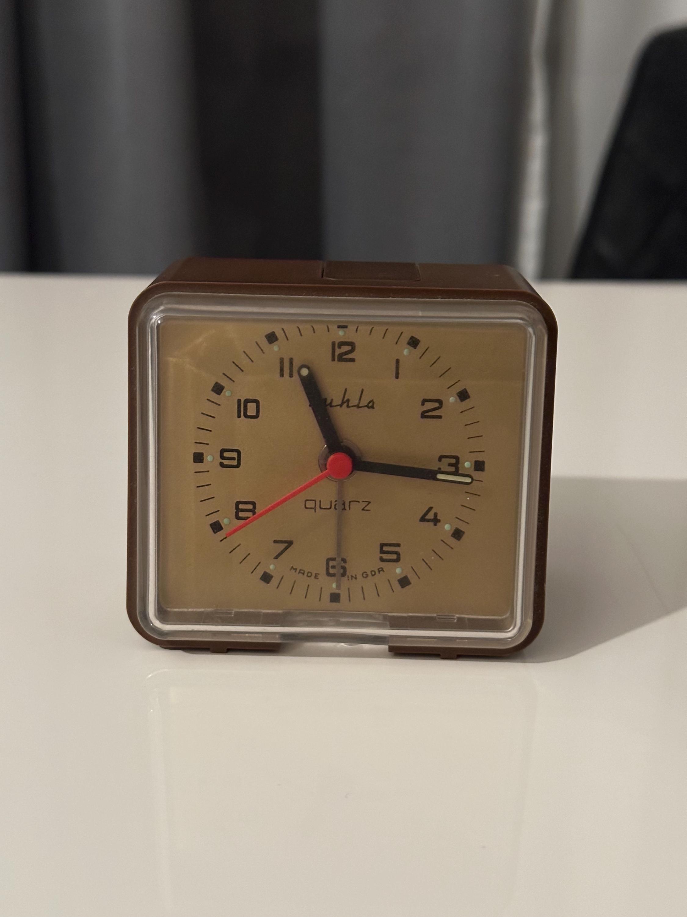 Vintage Alarm Clock, Ruhla Alarm Clock, Made in Germany, Vintage Clock ...