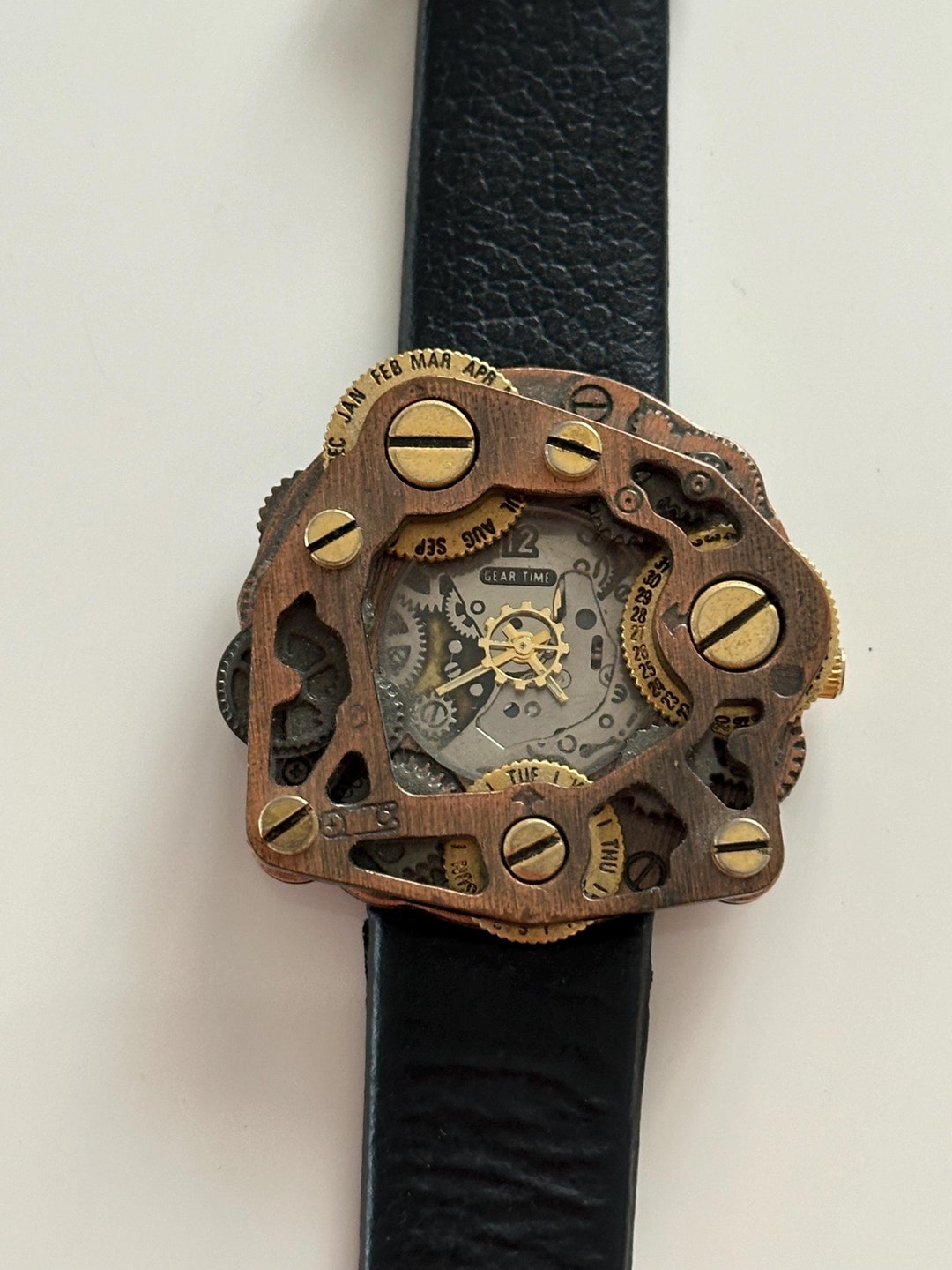 Vintage Steampunk Watch Gear Timepiece, Unique Mechanical Design ...
