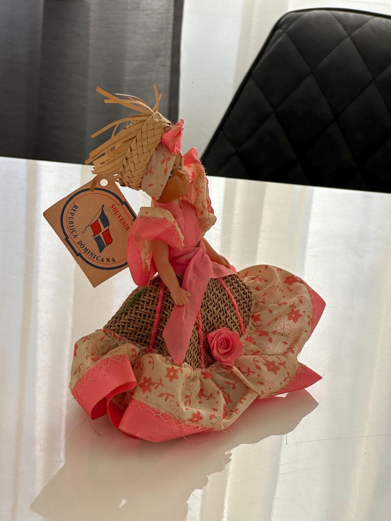 Vintage Dominican Republic Souvenir Doll, Handcrafted Collectible ...
