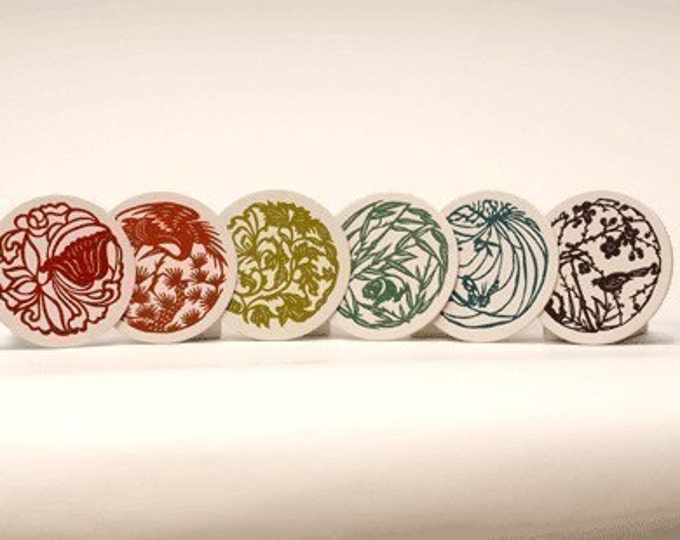 Paper Cut Letterpress Coasters - Etsy