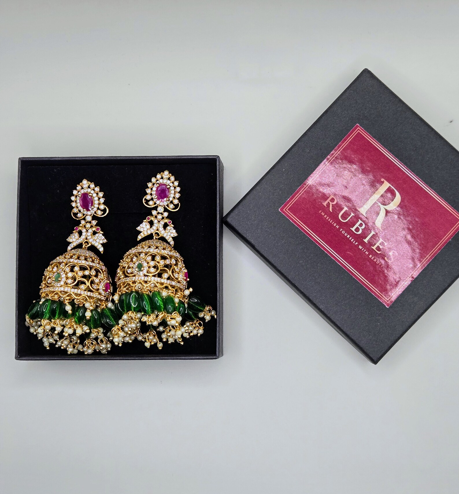 Grand Gold Jhumka Earrings Traditional South Indian Temple Jewelry - Etsy