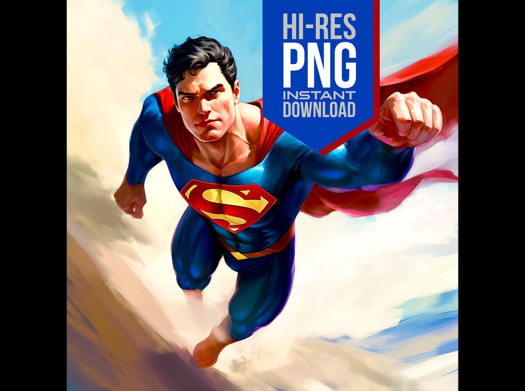 Superman Instant Download Superman Art Digital Download High Resolution ...