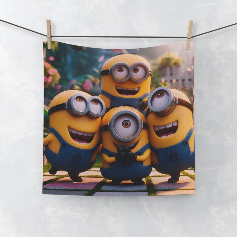 Minions Minions Face Towel Face Towel Hand Towel Fun Minion Print ...