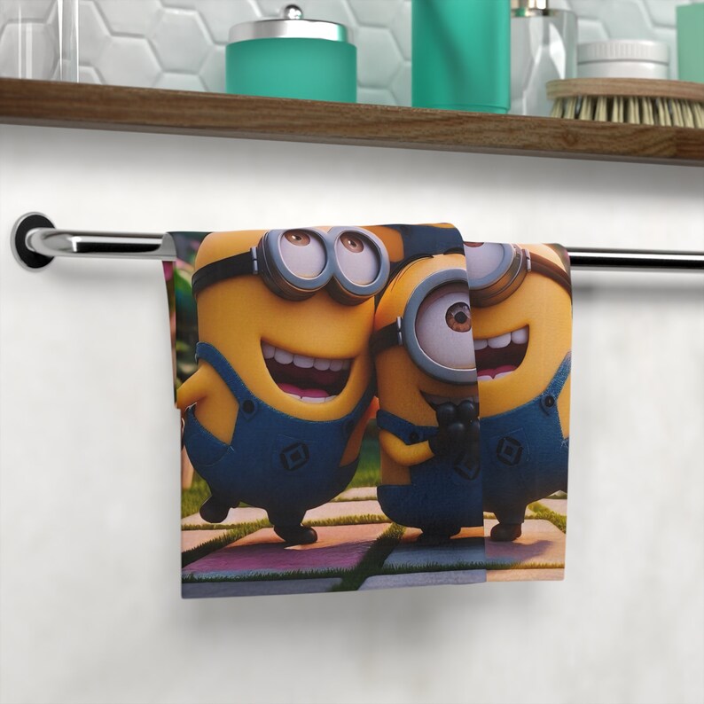 Minions Minions Face Towel Face Towel Hand Towel Fun Minion Print ...