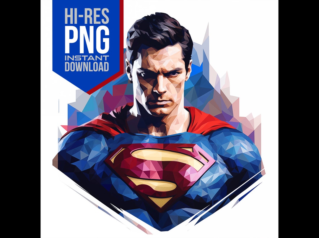 Superman Instant Download Superman Art Digital Download High Resolution ...