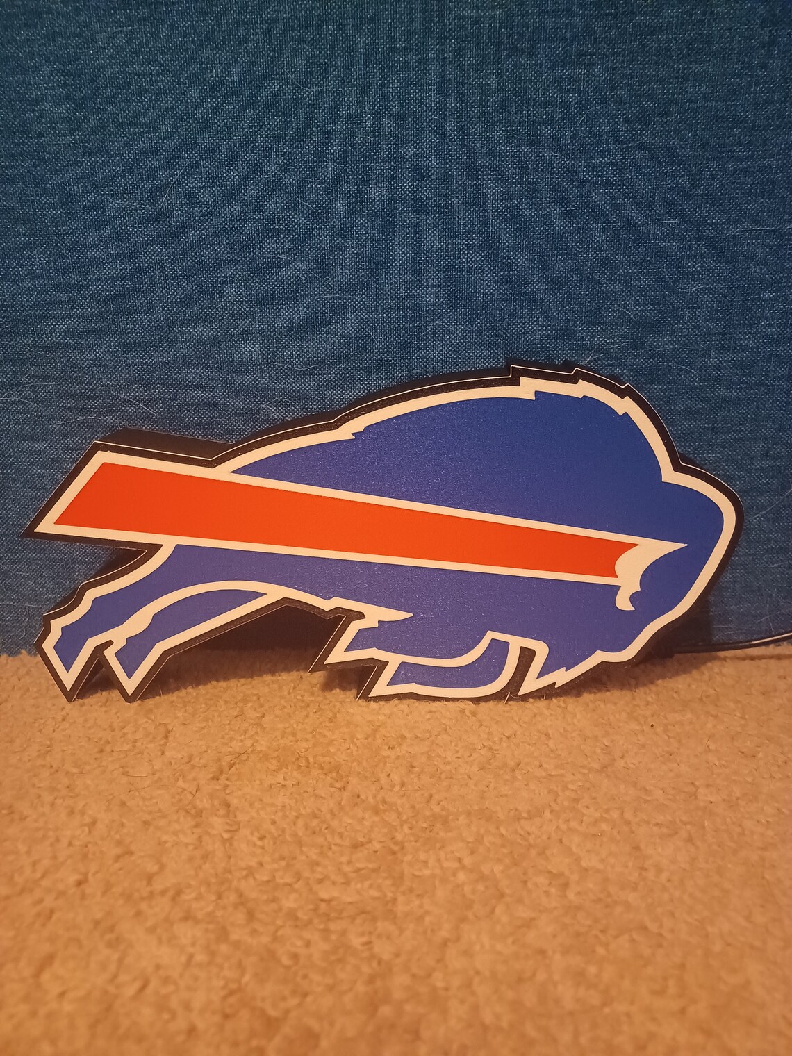 Buffalo Bills LED Lightbox Fan Art - Unique Sports Decor Sign - Etsy