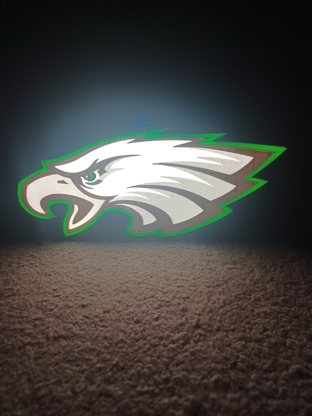 Philadelphia Eagles LED Lightbox Fan Art - Unique Sports Decor Sign - Etsy