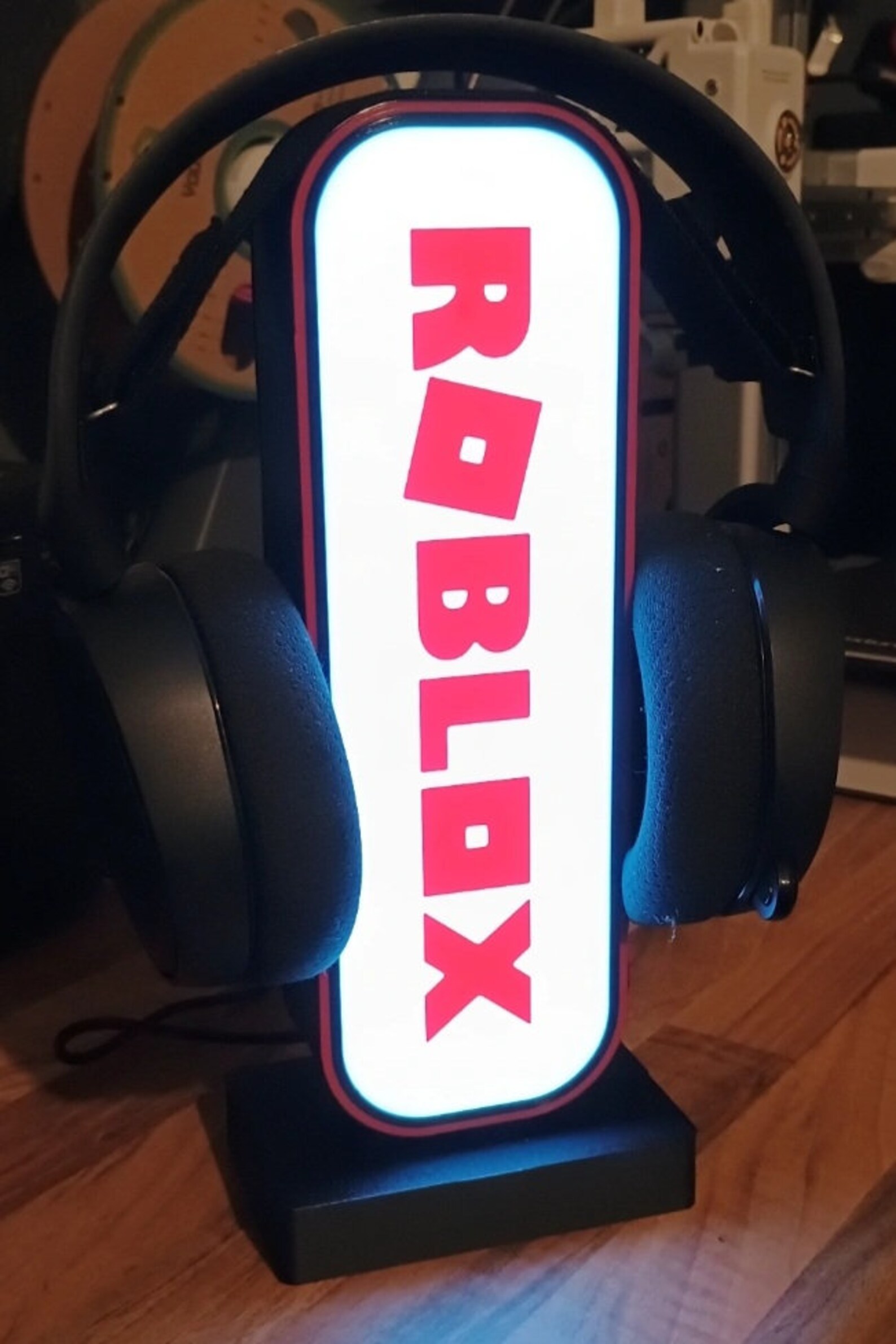 Roblox LED Lightbox Headphone Stand Universal Desk Holder - Etsy