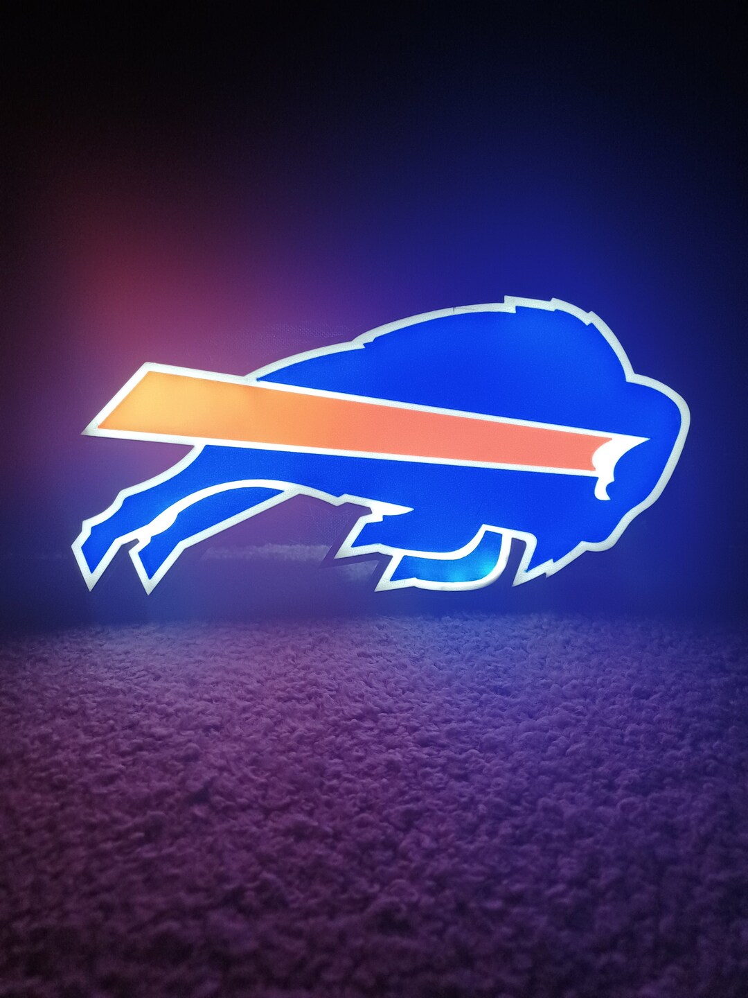 Buffalo Bills LED Lightbox Fan Art - Unique Sports Decor Sign - Etsy
