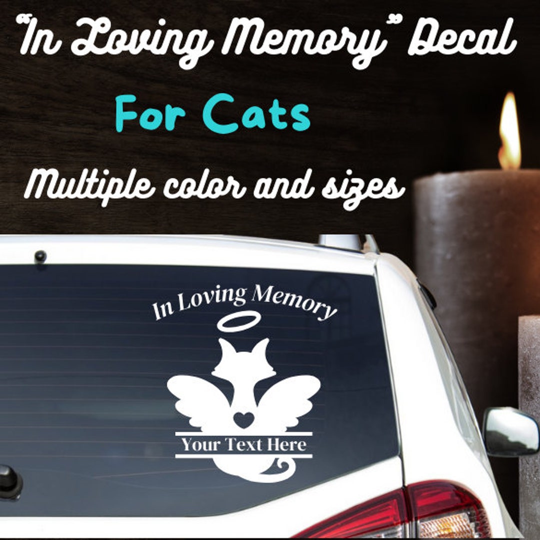 In Loving Memory of My Pet Car Decal, Memorial Decal for Family and ...