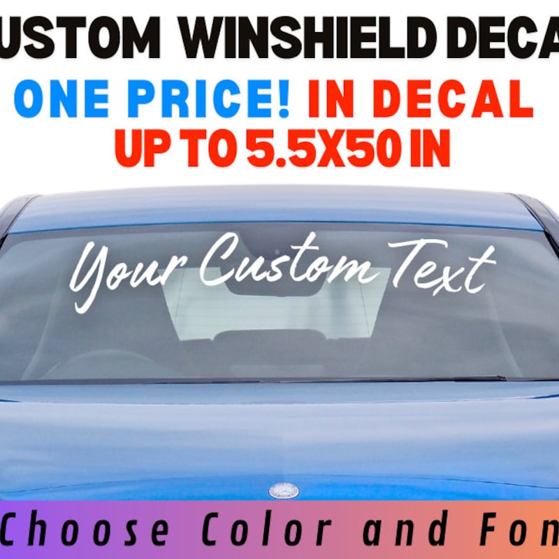 Windshield Decal - Etsy
