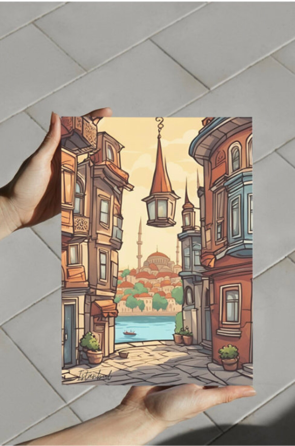 Cartoon Istanbul Poster. PDF Print - Etsy