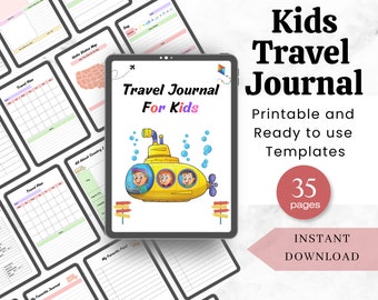 Kids Travel Journal, Travel Diary, Printable Vacation Journal, Teen ...