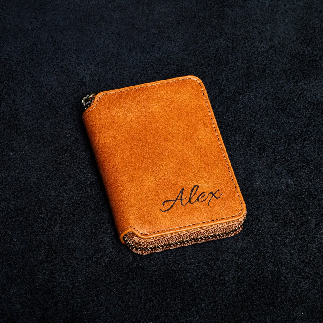 Minimalist Wallet, Leather Wallet, Coin Purse, Personalized Wallet ...