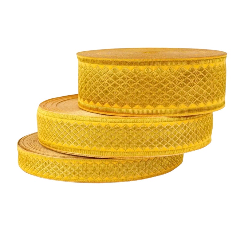 50 Meters Gallon, Border Frame |TOOTH|, Red Gold Metallic Ribbon ...