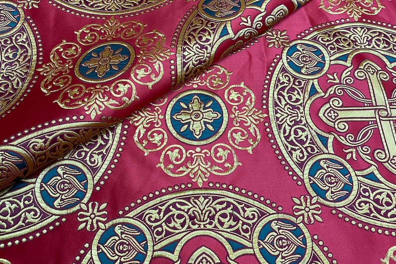 Metallic Liturgical Fabric, Orthodox Vestments,|cherubic|, Priest ...