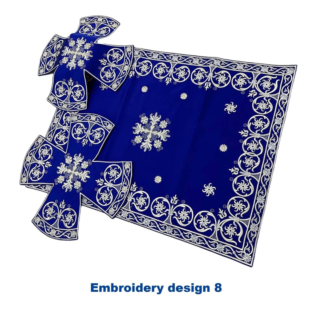 Fully Embroidered Chalice Covers. Orthodox Altar Cloth. Icon Stand ...