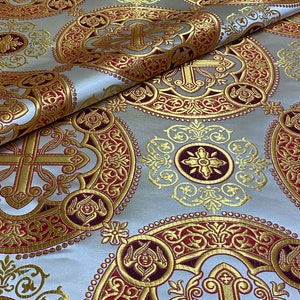Metallic Liturgical Fabric, Orthodox Vestments,|cherubic|, Priest ...