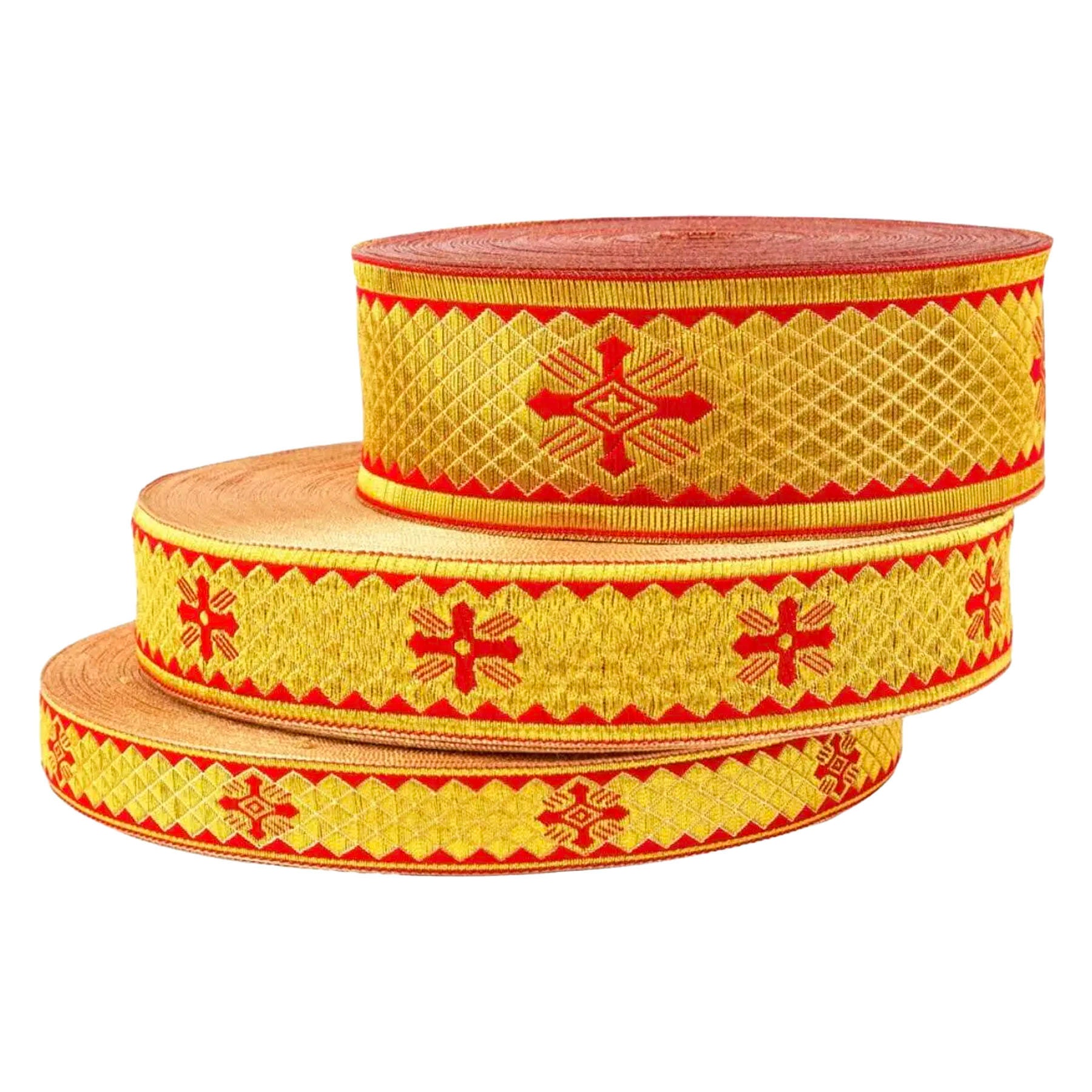 Vestment Ribbon, Liturgical Trim RADIANT, Gold Metallic Ribbon, Gallon ...