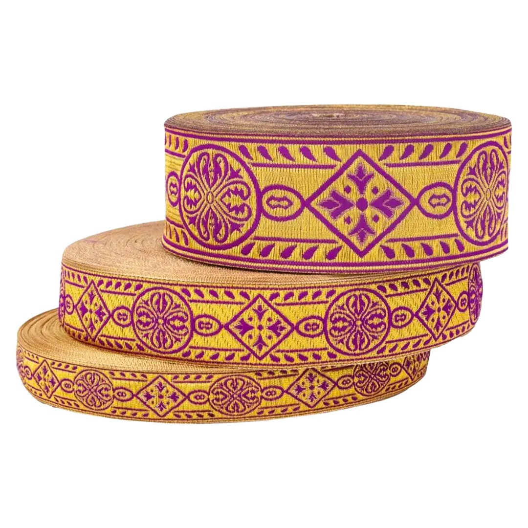 Liturgical Trim BYZANTINE, Gold Metallic Ribbon, Vestment Ribbon - Etsy