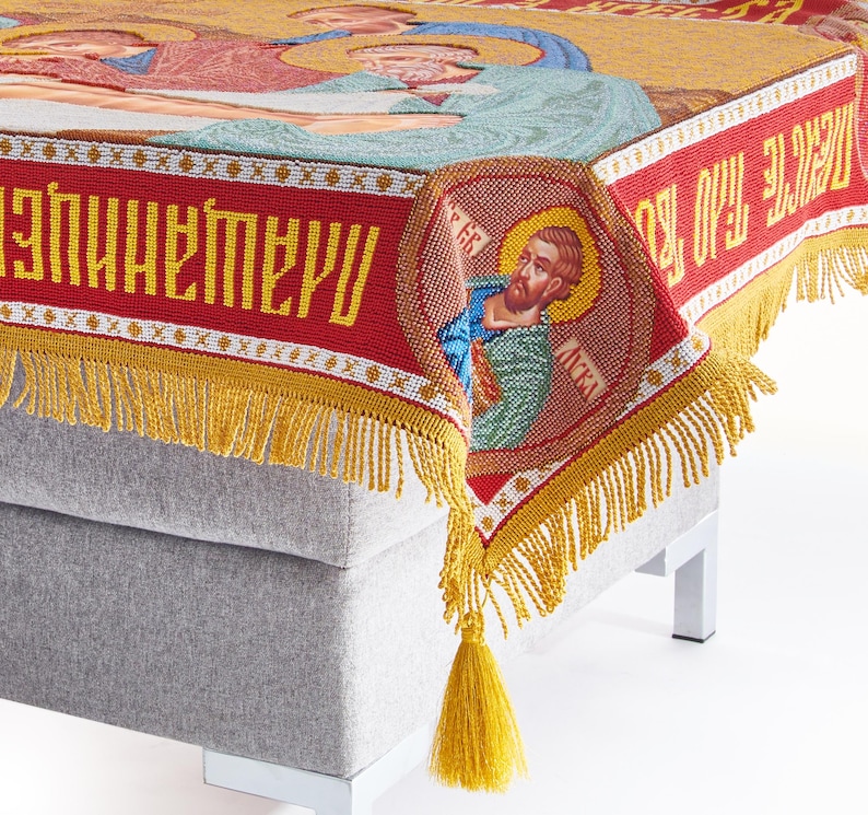 Hand-beaded Embroidery Icon Orthodox Church Shroud (epitaphios) of ...