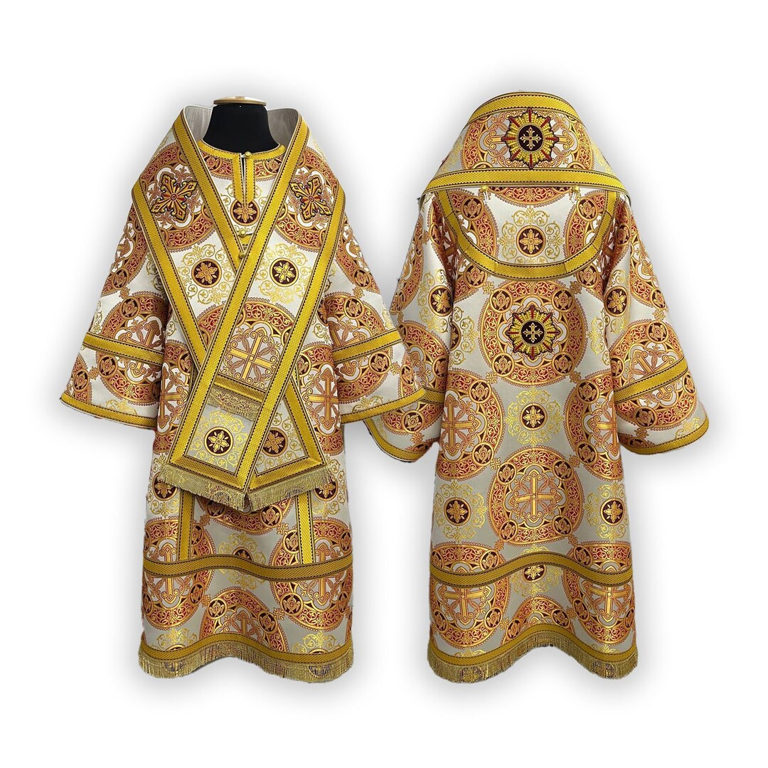 Bishops Vestments Set. Premium Metallic Brocade. .liturgical Orthodox ...