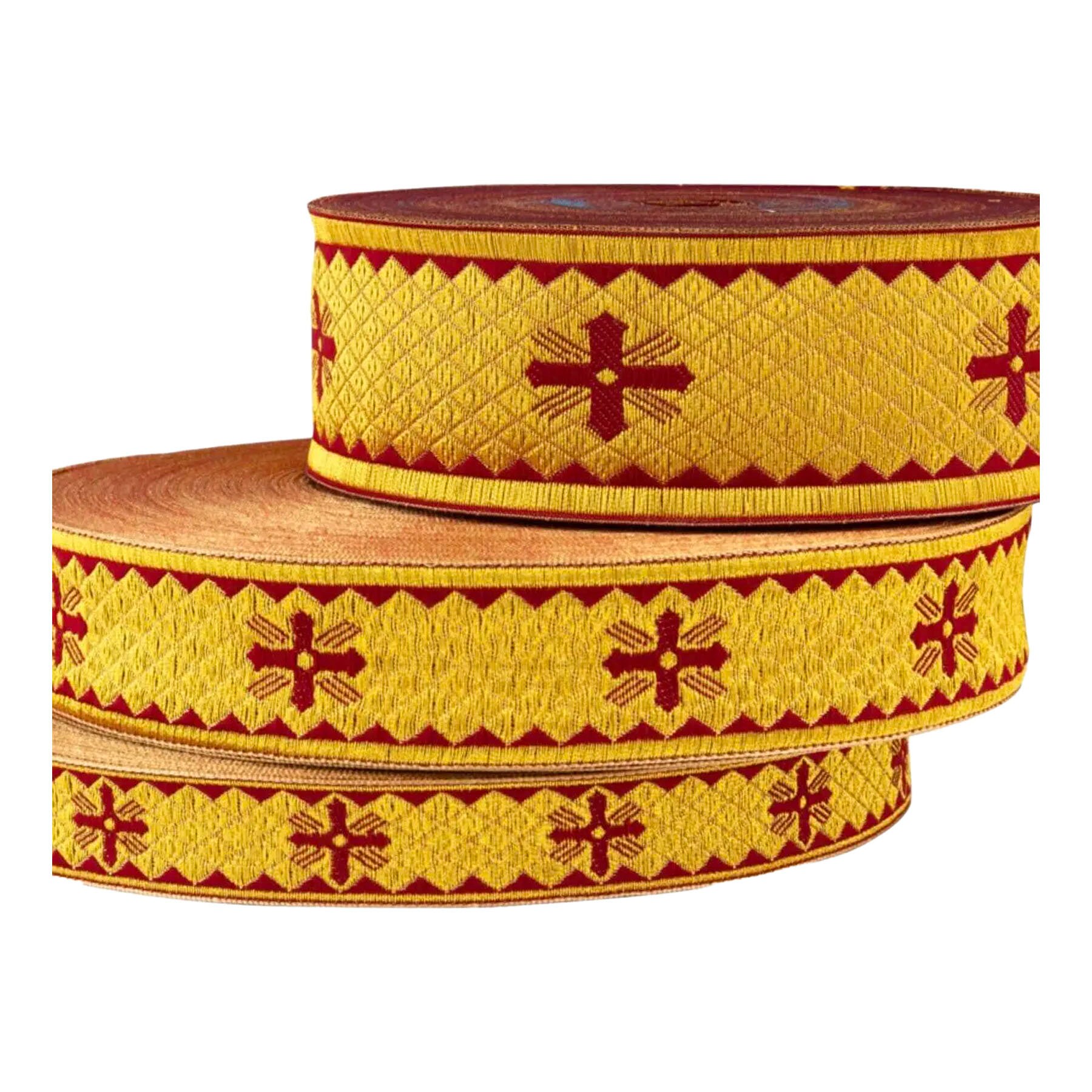 Vestment Ribbon, Liturgical Trim RADIANT, Gold Metallic Ribbon, Gallon ...