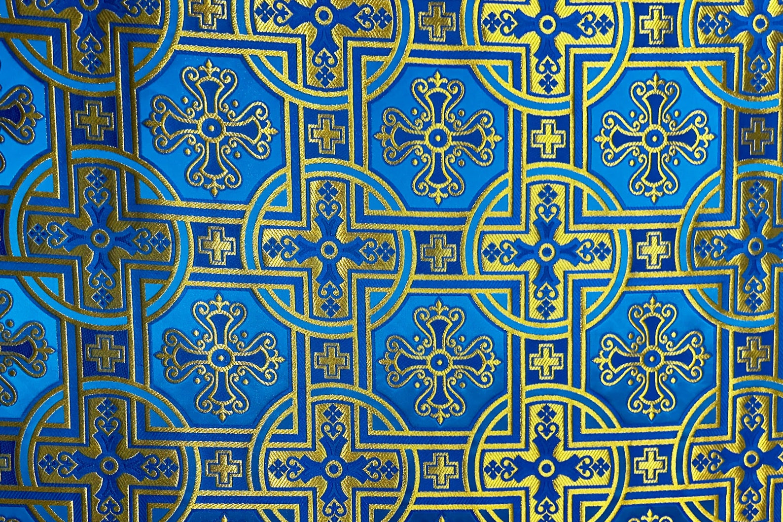 Premium Quality Church Fabric, Vestment Brocade,vladimirovsky Many ...