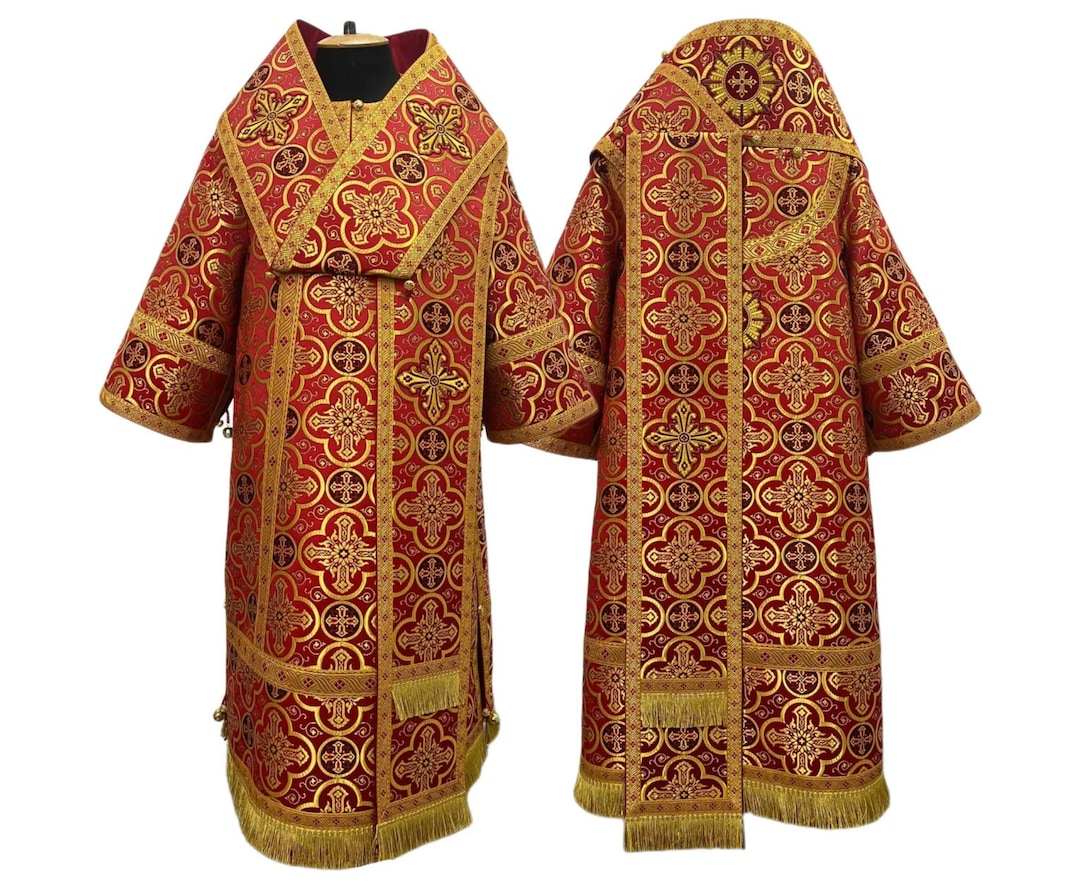 Bishops Vestments Set. Premium Metallic Brocade. .liturgical Orthodox ...