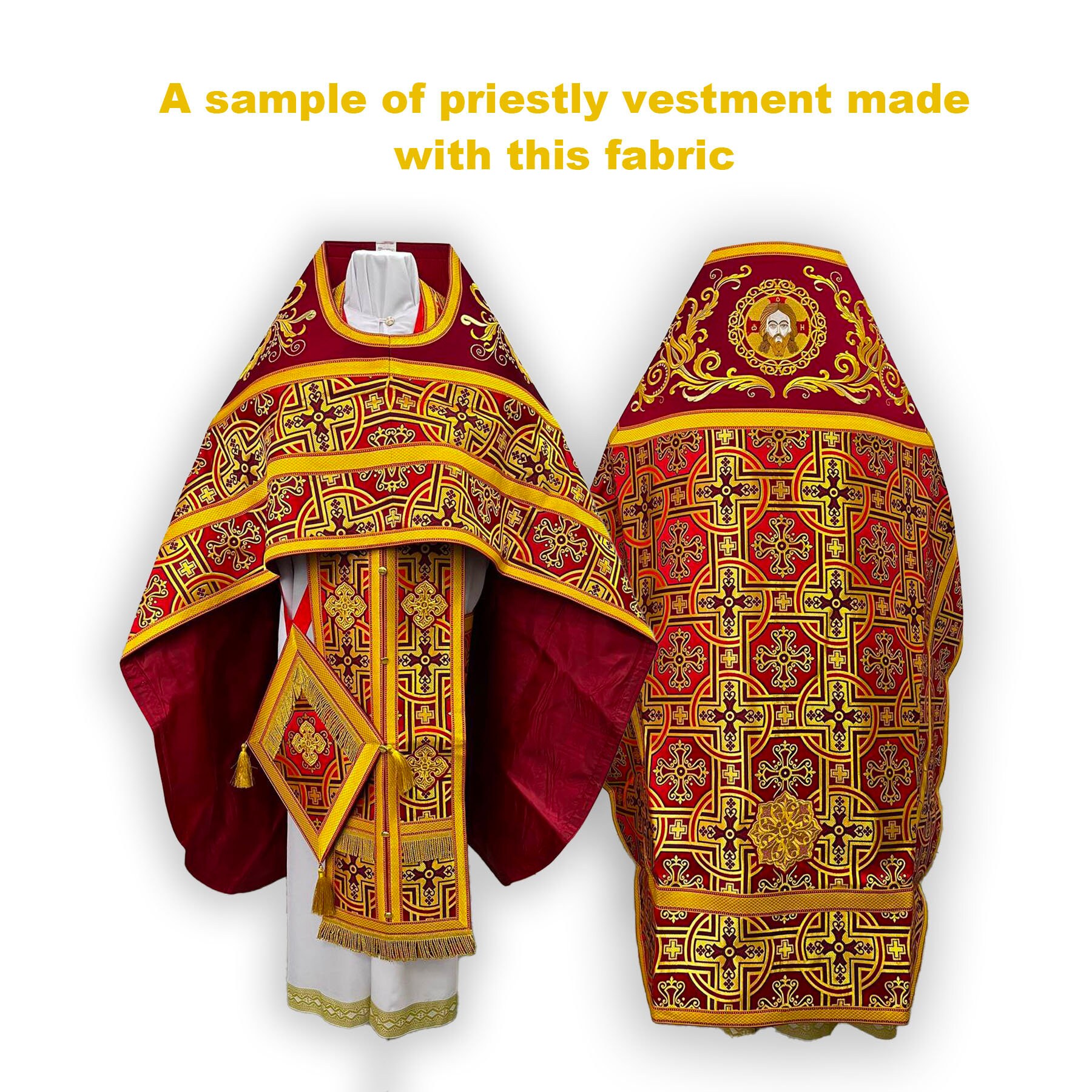 Premium Quality Church Fabric, Vestment Brocade,vladimirovsky Many ...