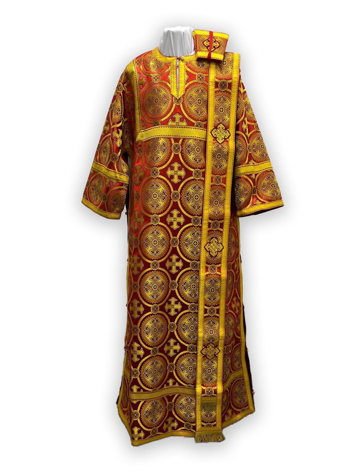 Red Deacon's/protodeacon's Vestments. Deacon's Sticharion. Orthodox ...