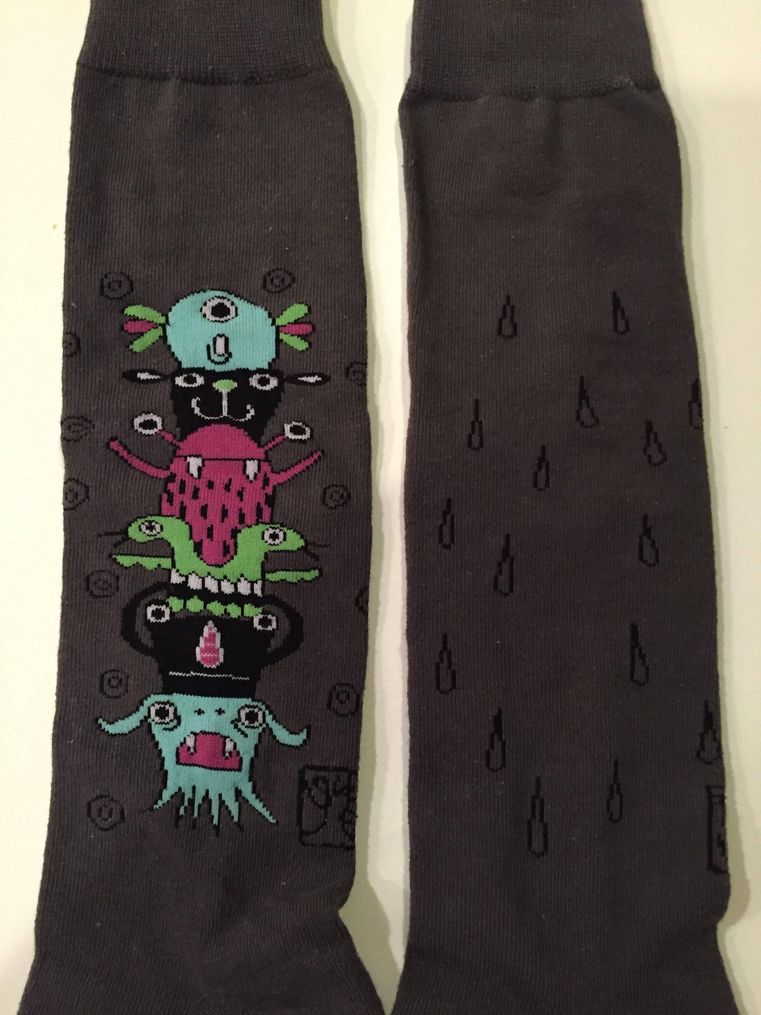 Cute Monster Socks Novelty Socks, Fun Socks, Unique Socks, Custom Socks ...