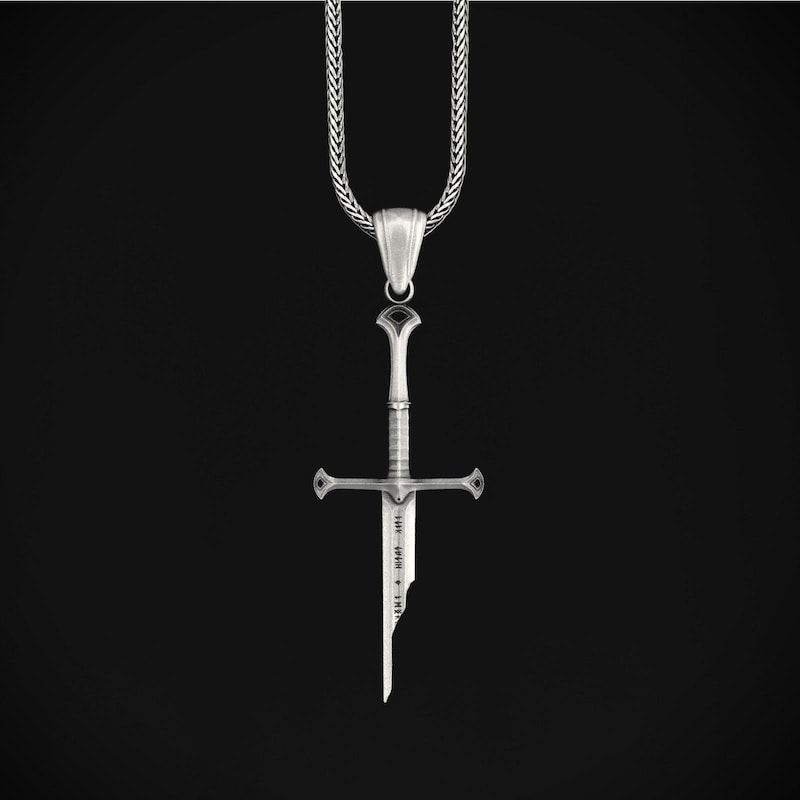 Sword Necklace - Etsy