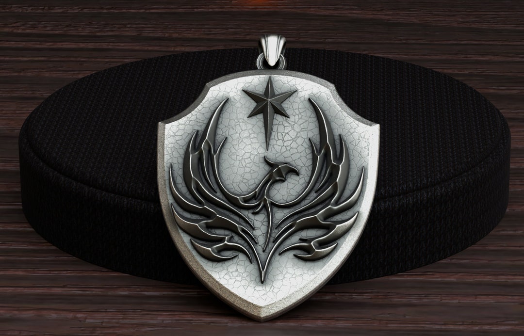 Sterling Silver Phoenix Bird Necklace,handmade Women Jewelry,anqa Bird ...