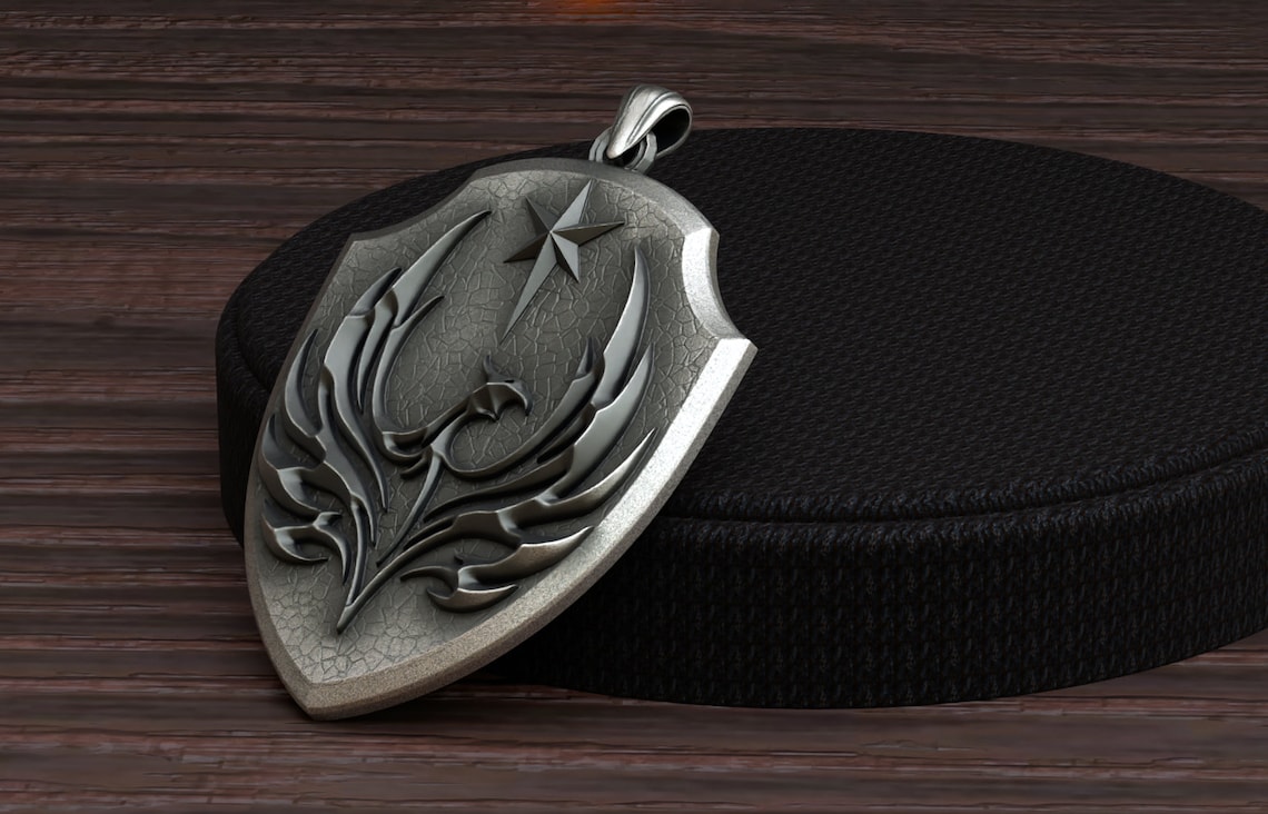 Sterling Silver Phoenix Bird Necklace,handmade Women Jewelry,anqa Bird ...