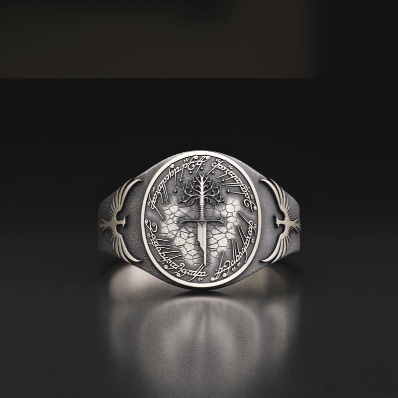 Tree Signet Ring - Etsy