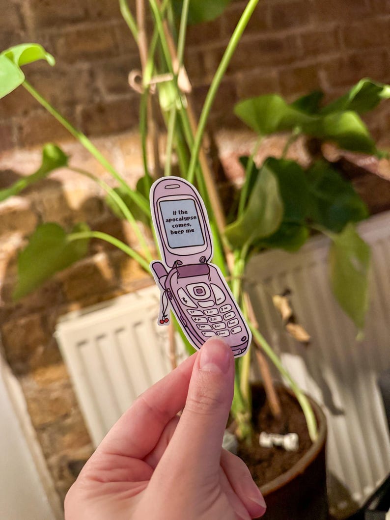 90s Flip Phone Sticker: Buffy Inspired Vinyl Decal - Etsy