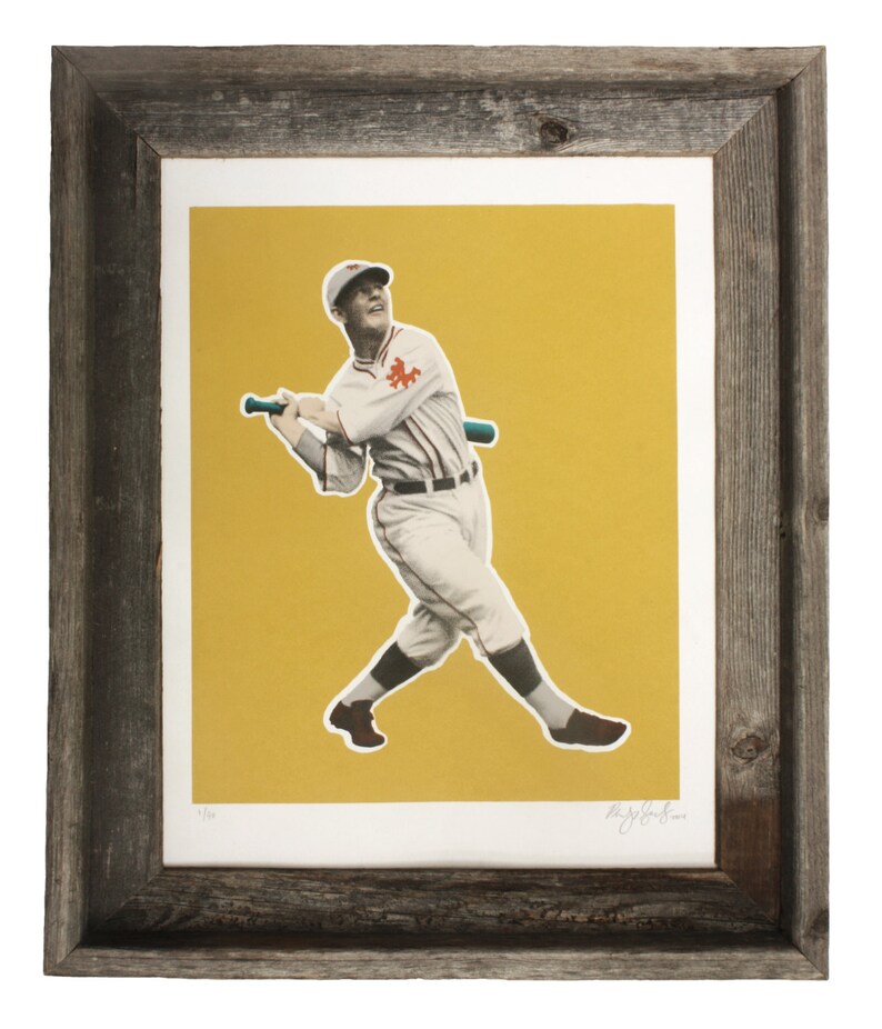 Mel Ott Limited Edition Baseball Screen Print - New York Giants - Etsy