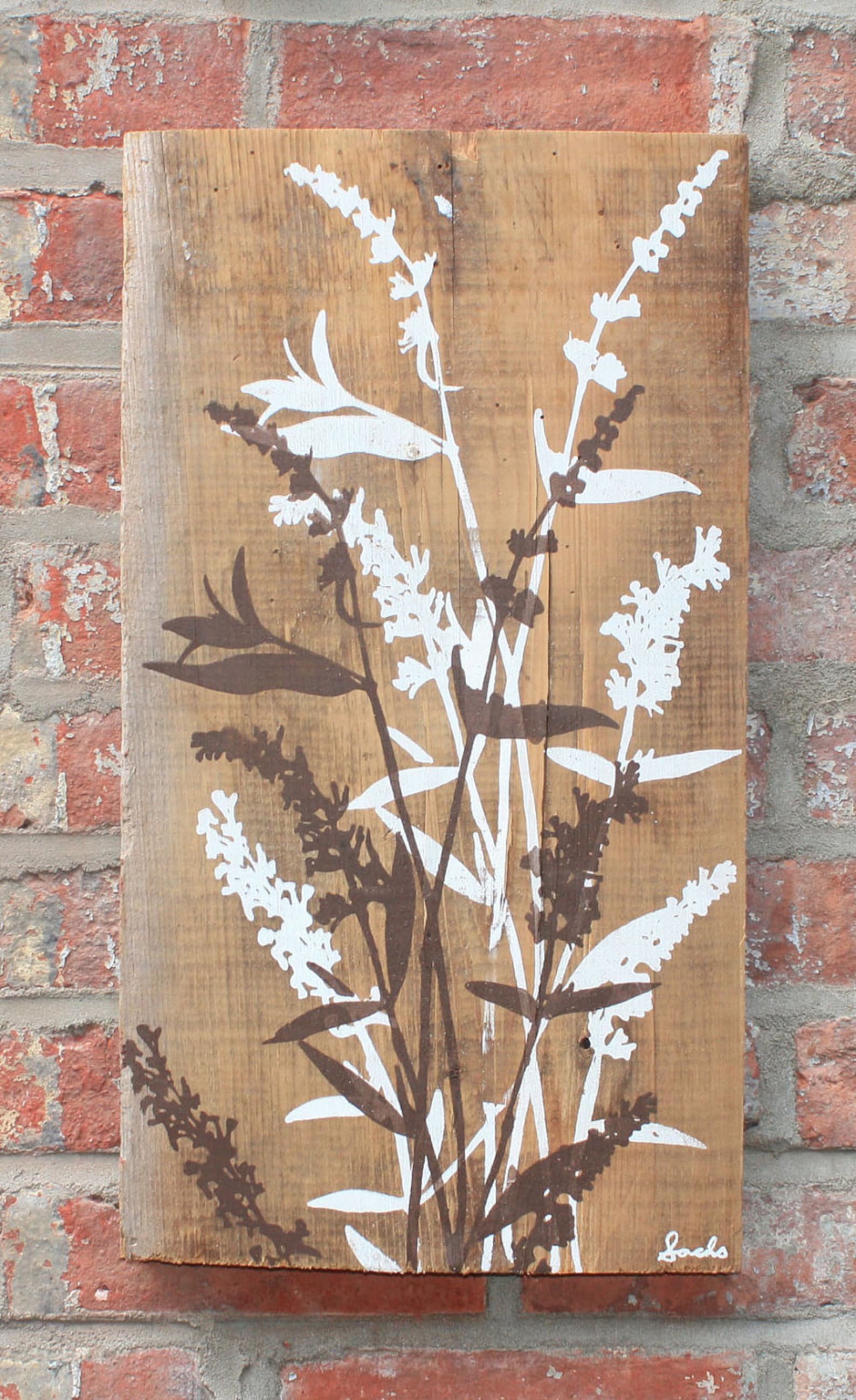 Butterfly Bush Wall Hanging on Reclaimed Barn Wood - Etsy