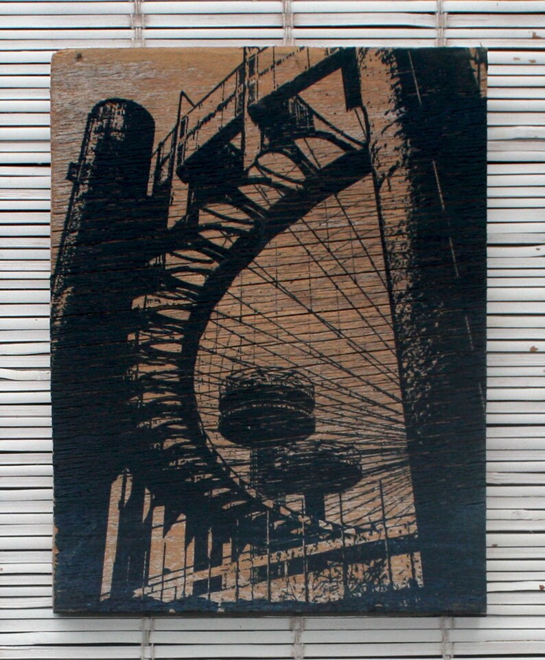 World's Fair Wall Hanging on Reclaimed Barn Wood - Etsy