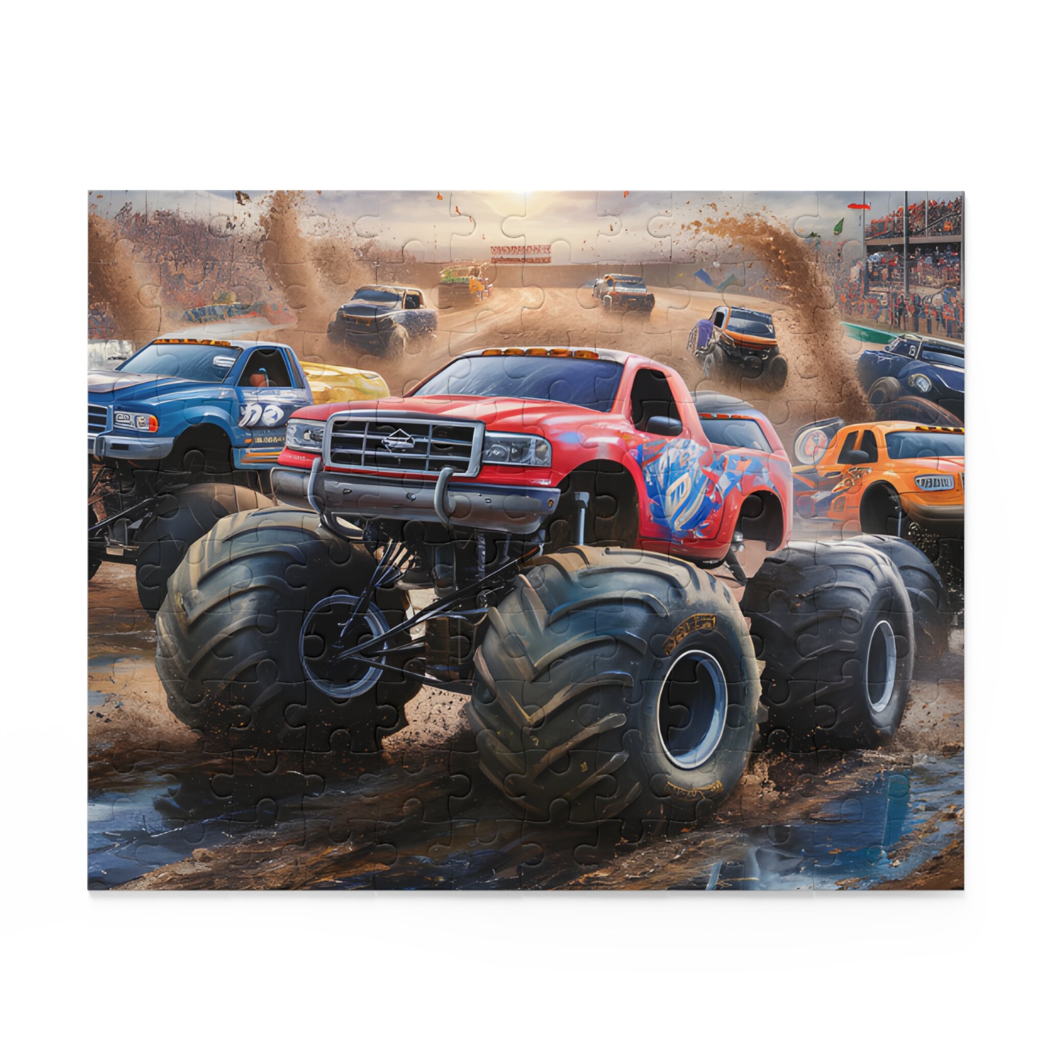 Monster Jam Puzzle (120, 252, 500-piece), Puzzle for Adult,puzzle Gift ...