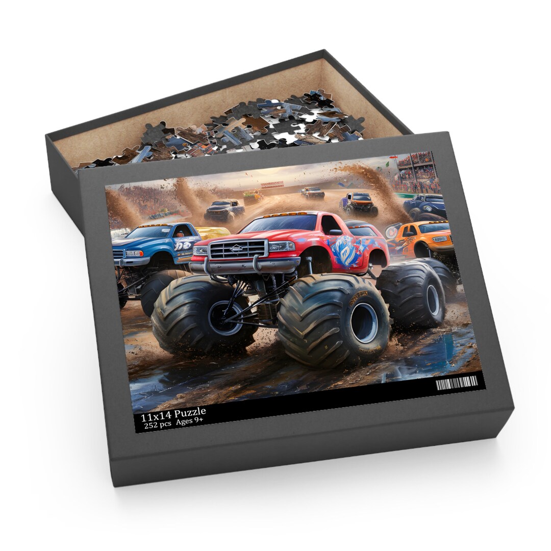 Monster Jam Puzzle (120, 252, 500-piece), Puzzle for Adult,puzzle Gift ...