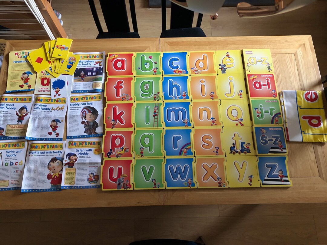 Noddy Complete ABC A to Z Card Books Set Extras Mat Playing Cards ...