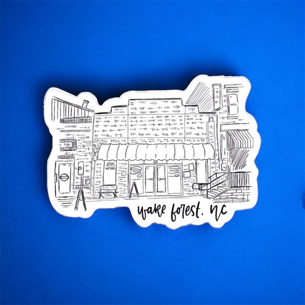 Wake Forest Sticker - Etsy