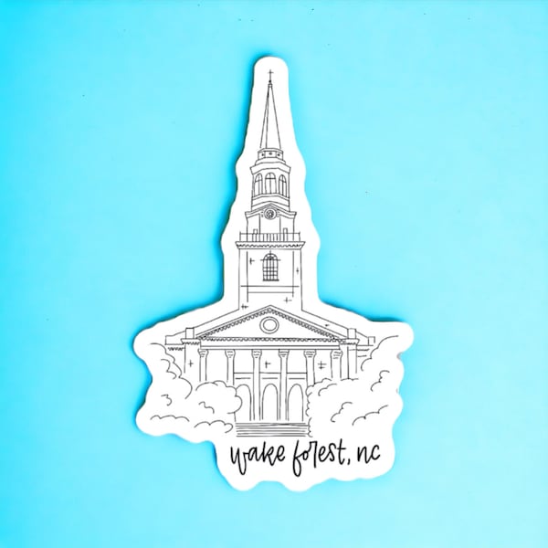 Wake Forest Sticker - Etsy
