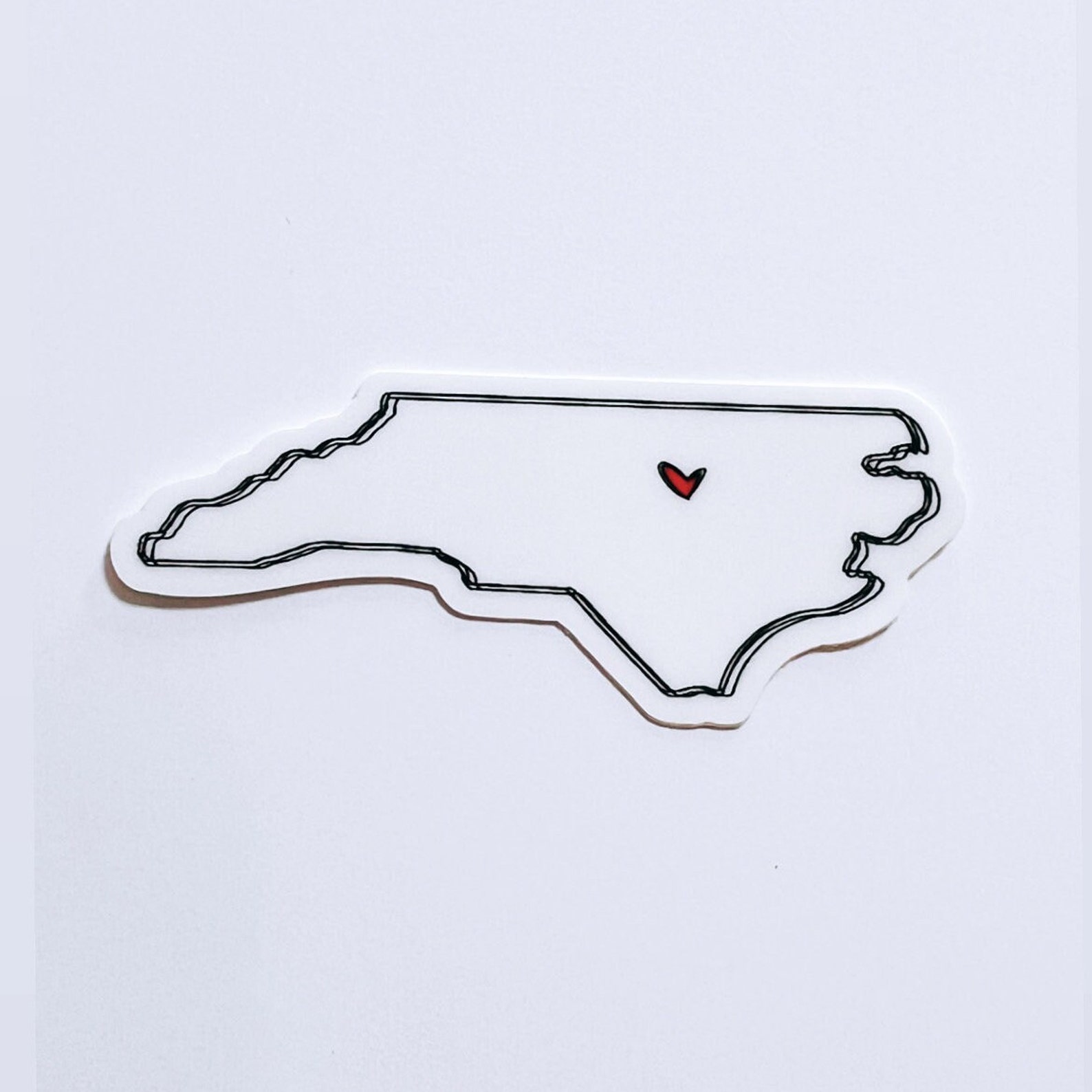 North Carolina State Sticker, Minimalist Nc Sticker, Raleigh Decal, I ...