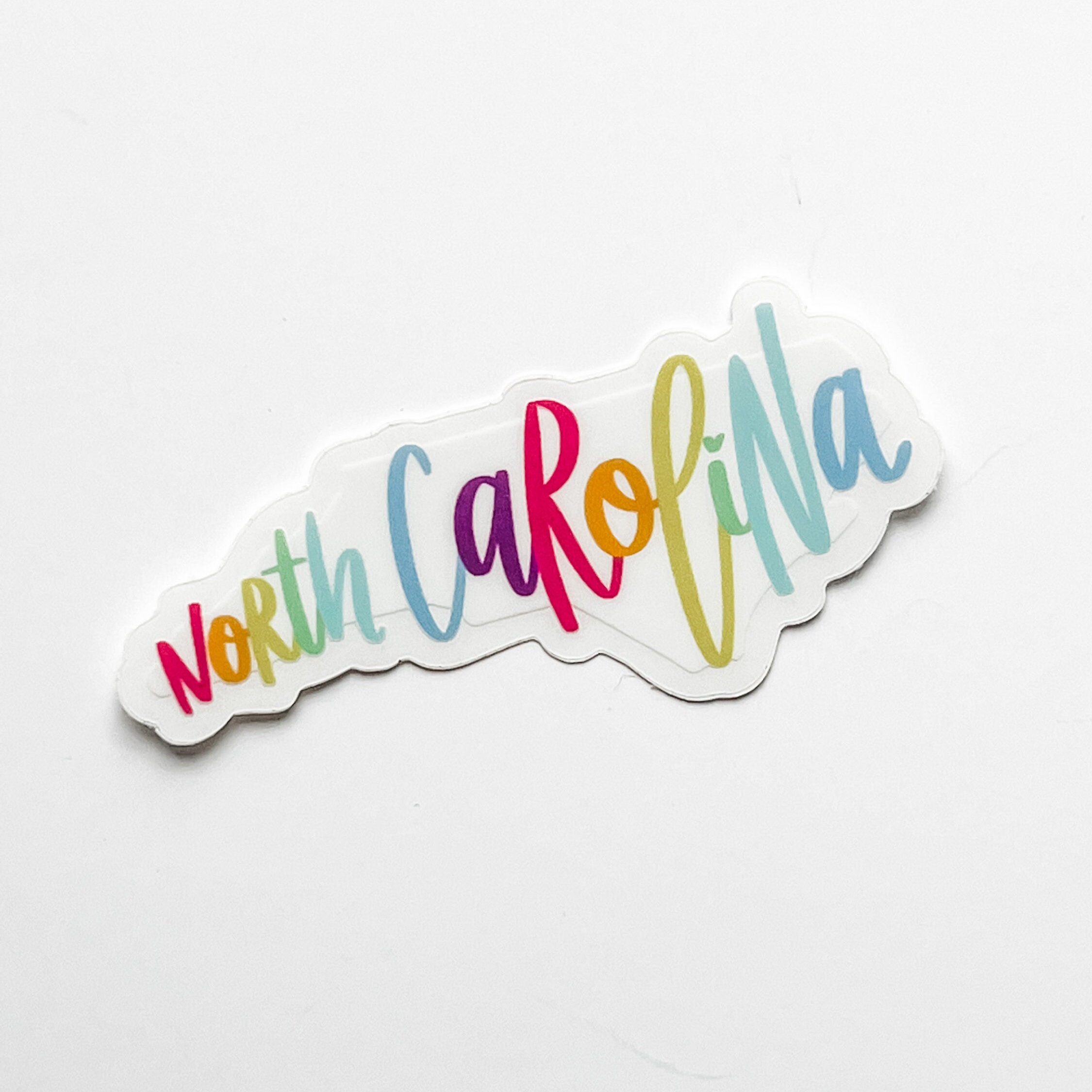 Fun North Carolina State Sticker, Colorful NC Decal, NC Waterproof ...