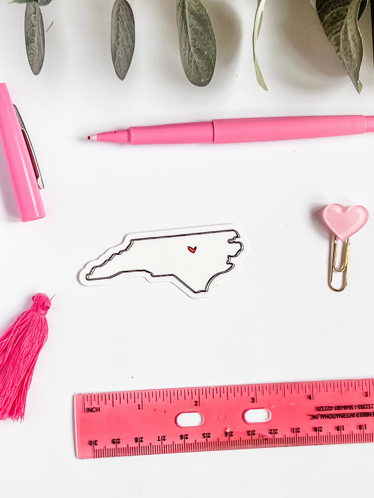 North Carolina State Sticker, Minimalist Nc Sticker, Raleigh Decal, I ...