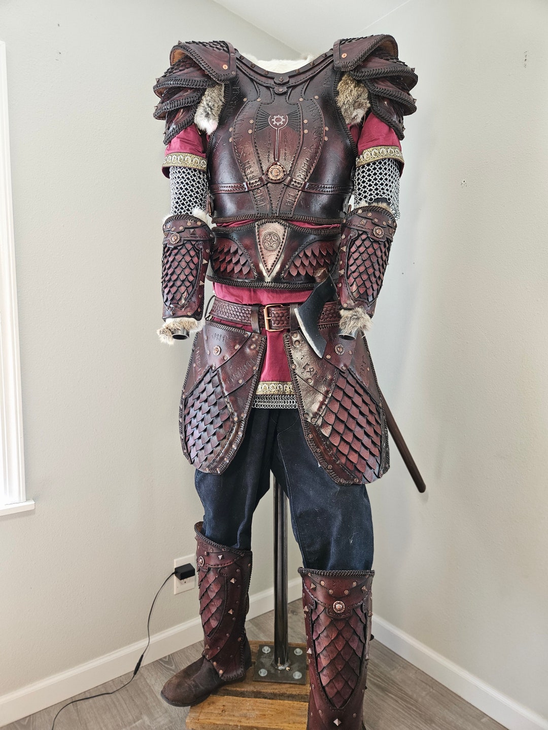 Dragon Scale Leather Armor Set, Womens - Etsy